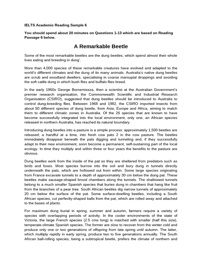 Dung Beetles: Ecological Benefits in Australia | PDF | Beetle