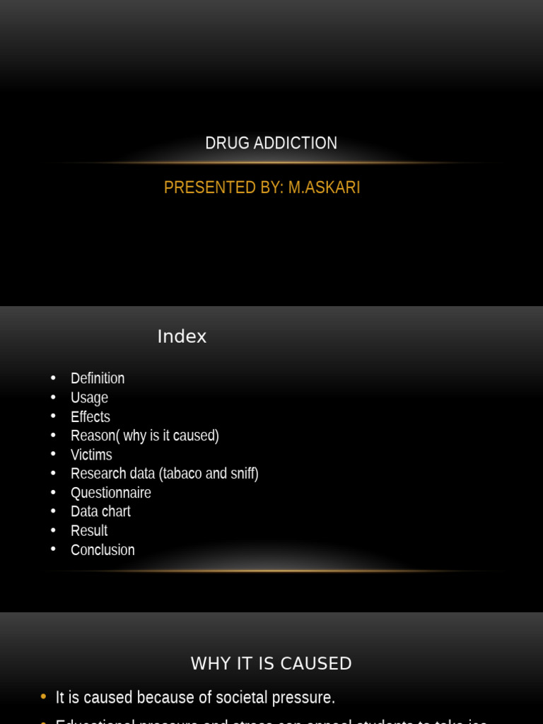 Understanding Drug Addiction Causes | PDF