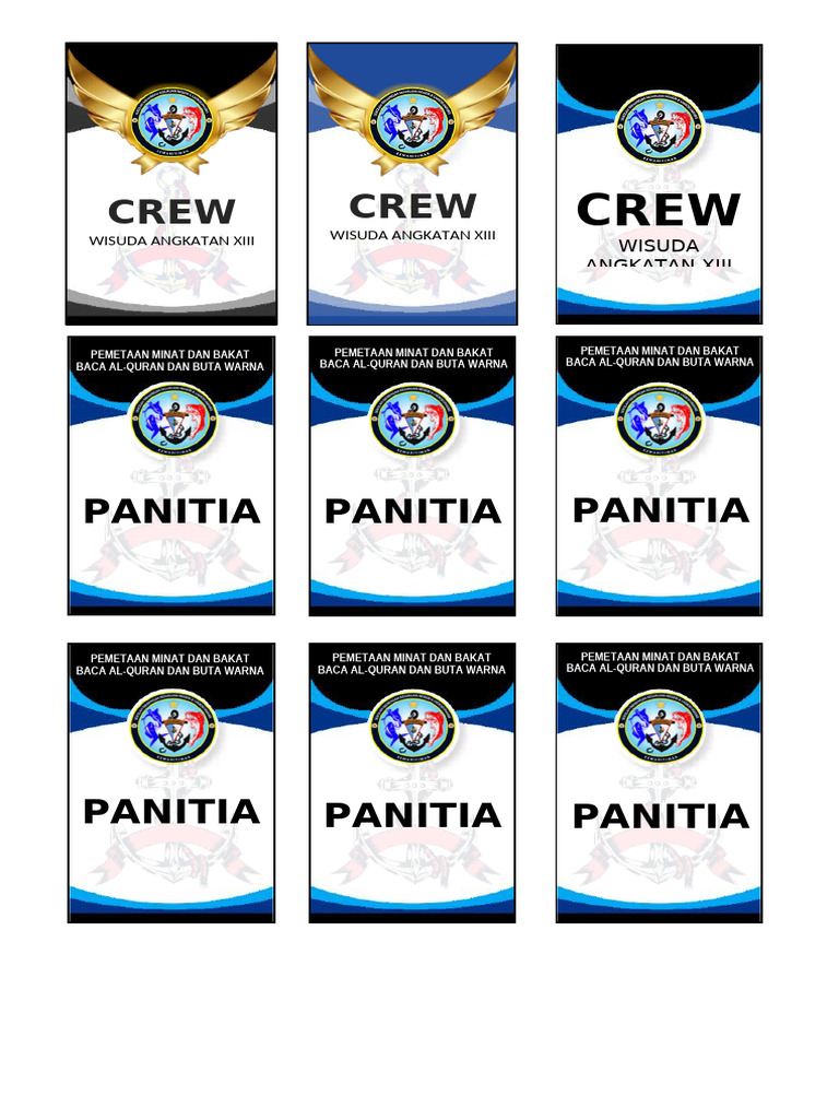 Crew Panitia Wisuda Angkatan XIII | PDF