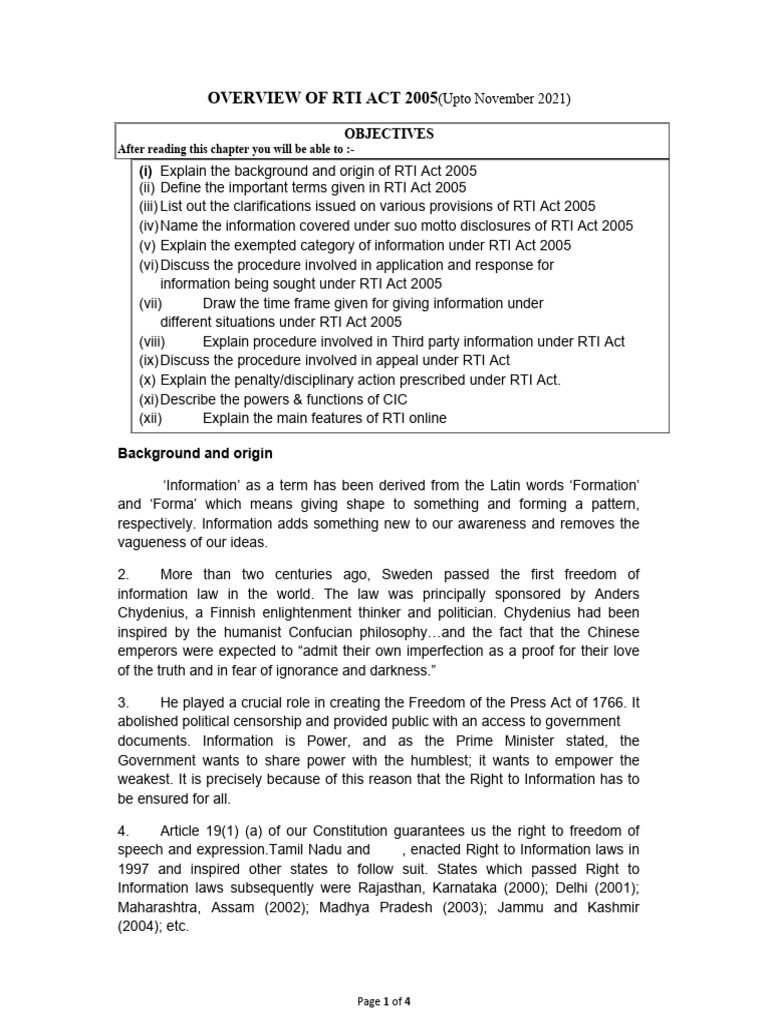Rti Nov 2021 | PDF | Discovery (Law) | Justice