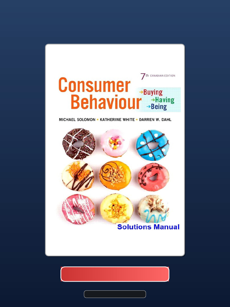 Complete Bundle Consumer Behaviour Buying Having and Being Canadian 7th ...