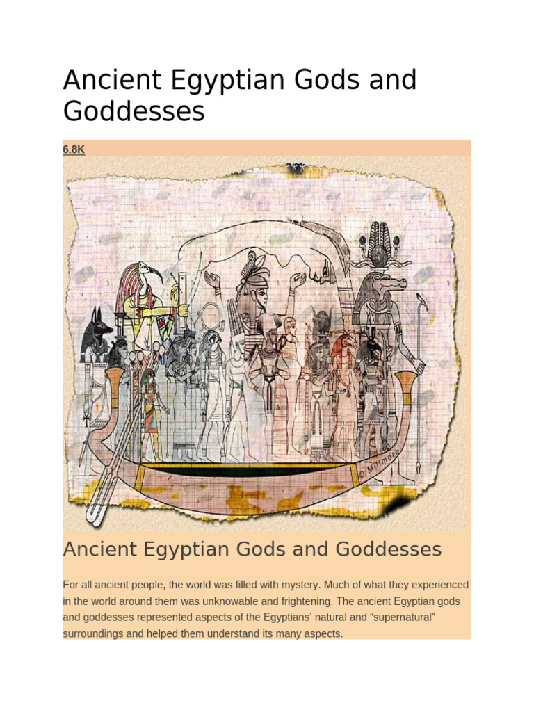 Ancient Egyptian Gods and Goddesses | PDF | Egyptian Mythology | Isis