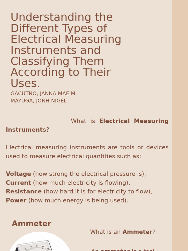 Understanding The Different Types of Electrical Measuring Instruments ...