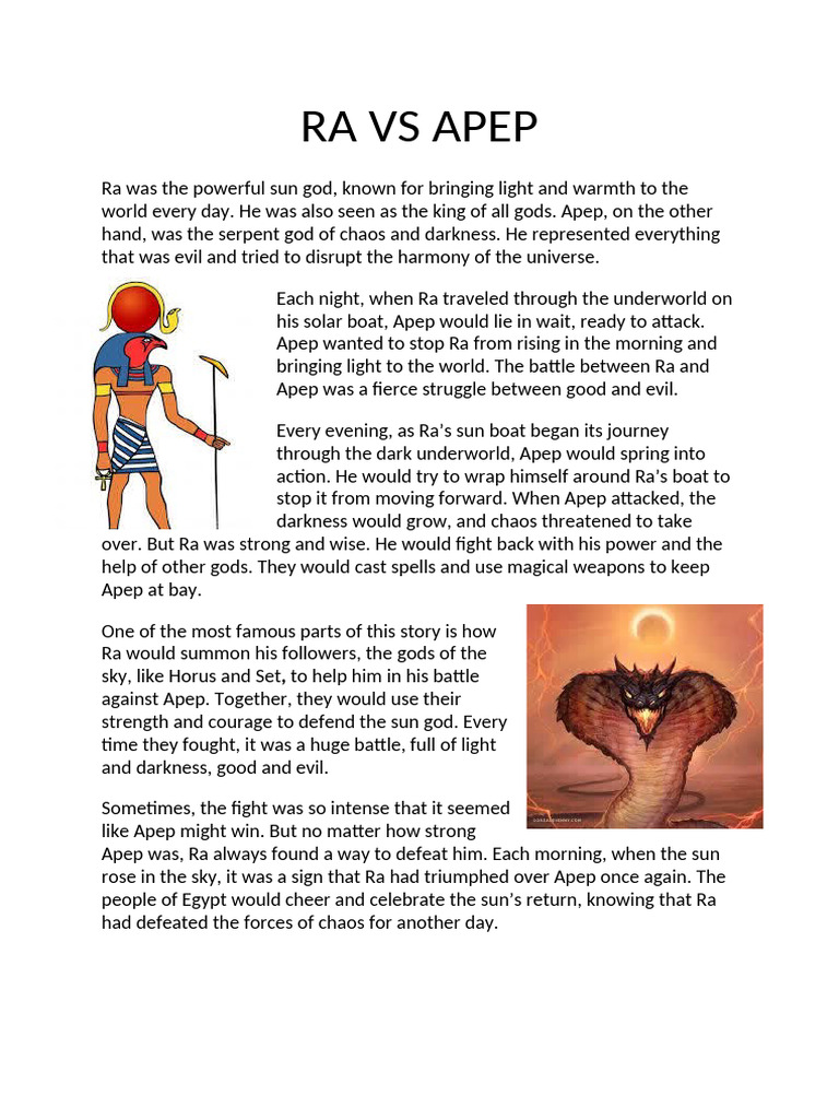 Ra VS Apep | PDF