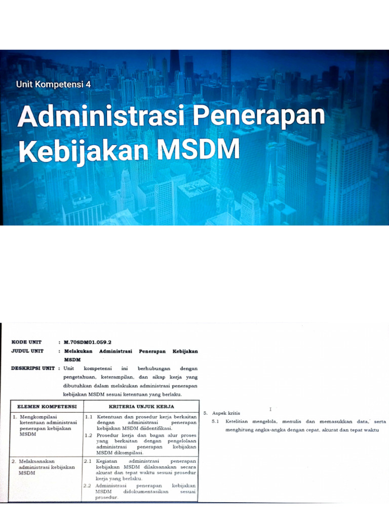 ADMINISTRASI PENERAPAN MSDM | PDF