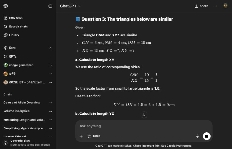 Triangle Similarity Solutions | PDF