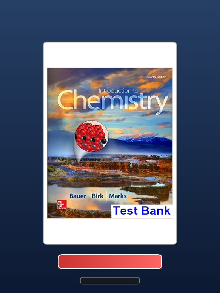 Complete Bundle Introduction To Chemistry 4th Edition Bauer | PDF | Chemistry | Chemical Reactions