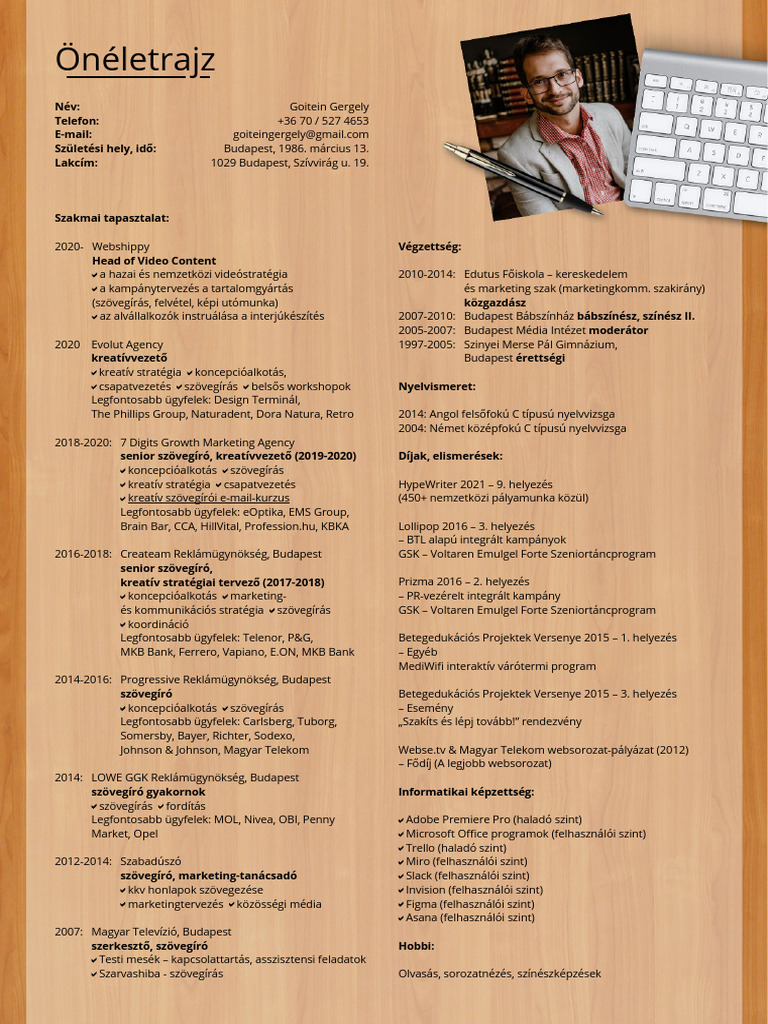 Goitein Gergely CV 2022 | PDF