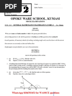 WASSCE 2025 Elective Maths Paper 2 | PDF