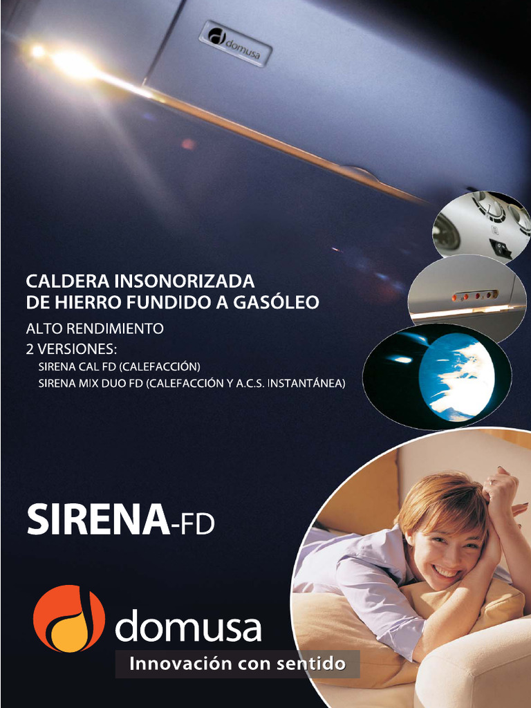 Cata Logo Caldera de Gasoil Domusa Sirena Mix Du o FD | PDF