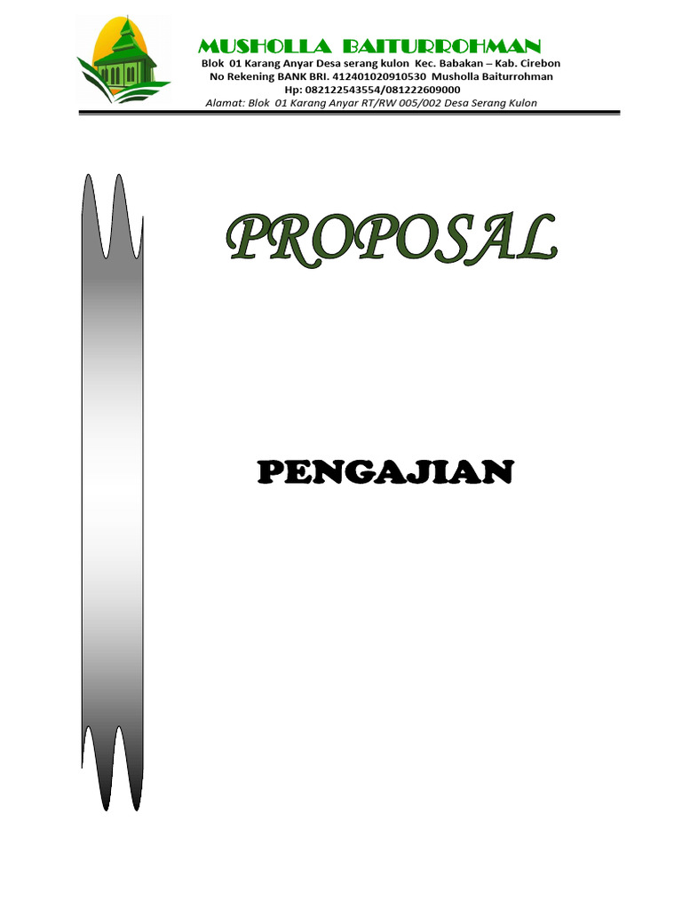 Proposal Halal Bi Halal Musholla 2024 | PDF