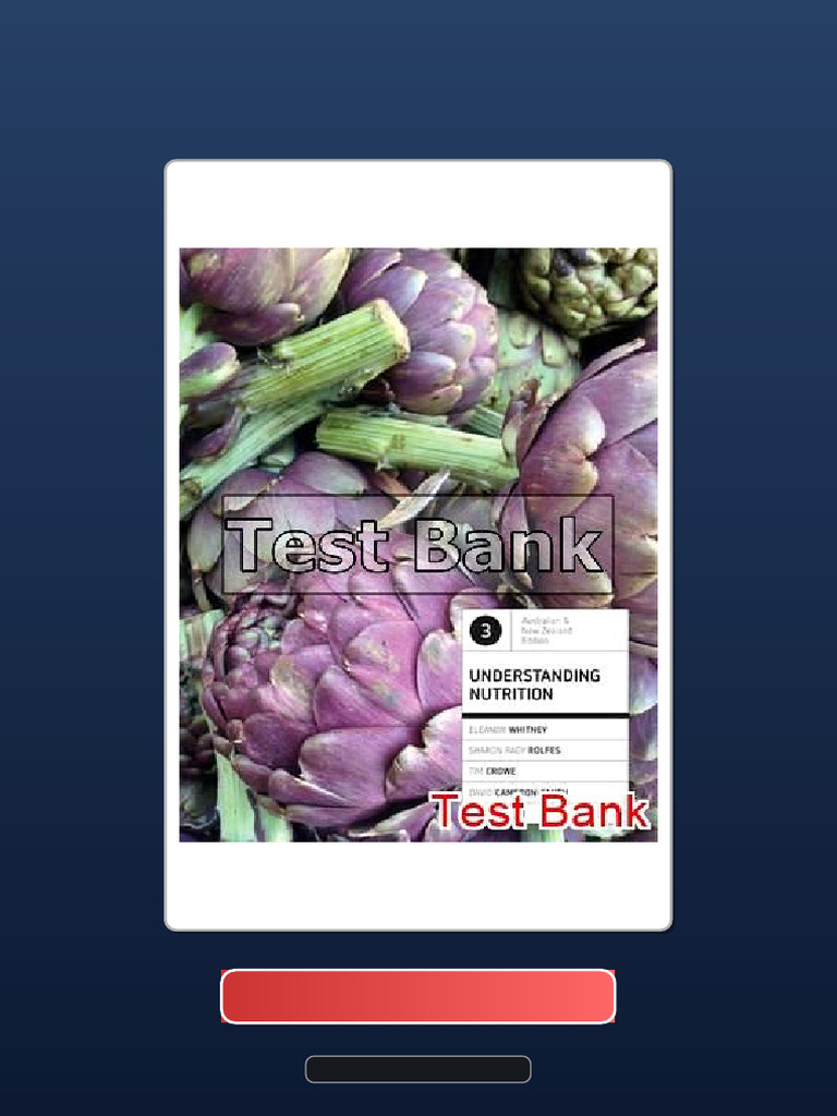 Complete Bundle Understanding Nutrition 3rd Edition Whitney | PDF ...