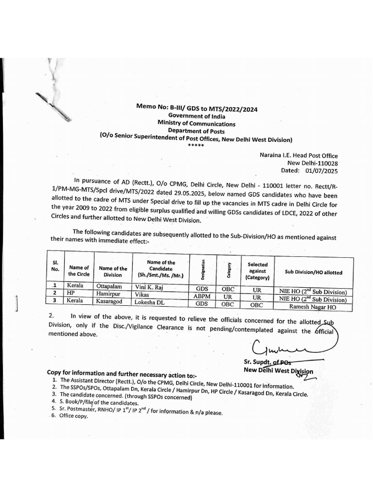 Letter Mts Aptt | PDF