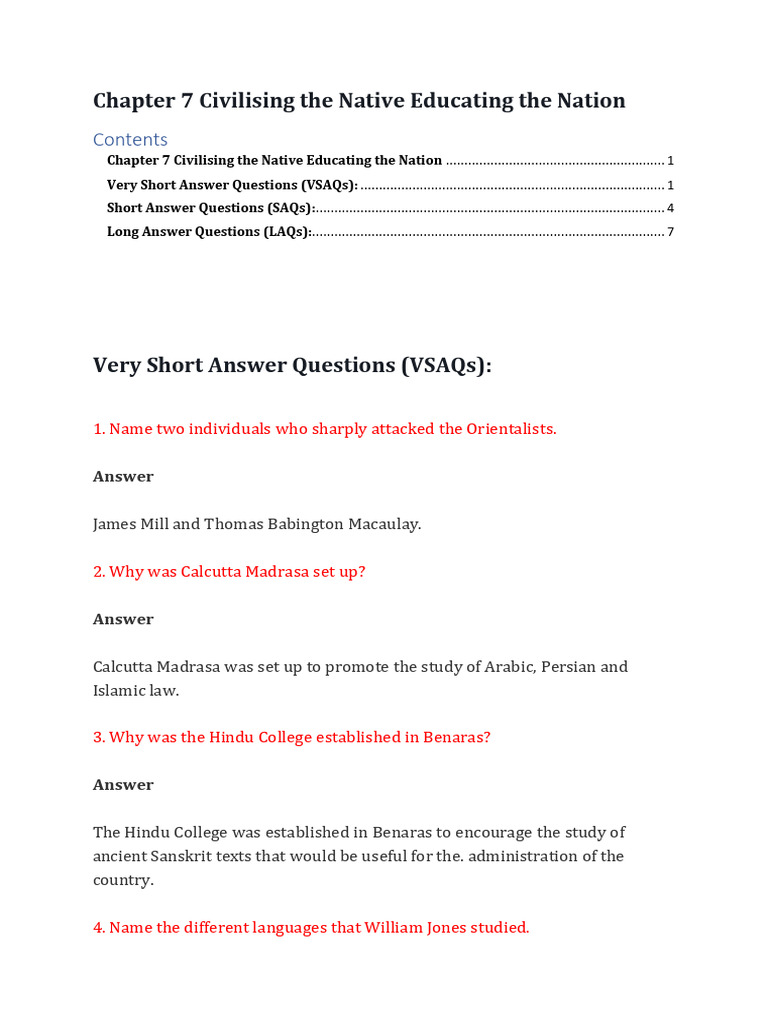 Civilising The Native Educating The Nation | PDF | British Raj ...