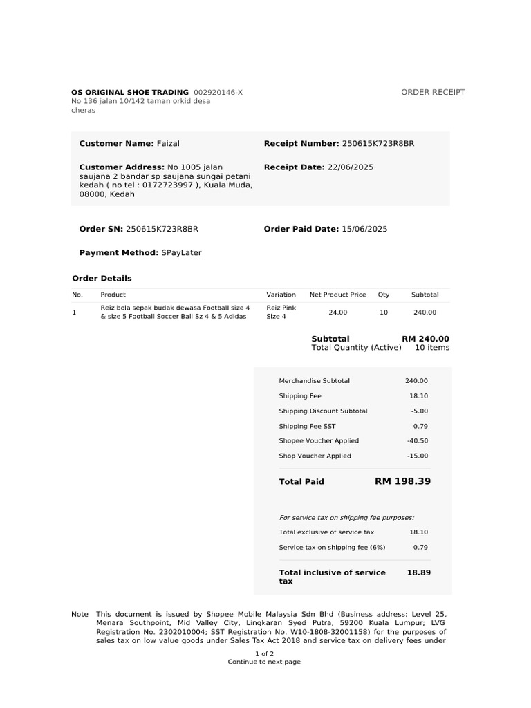 Receipt 250615K723R8BR | PDF | Receipt | Payments