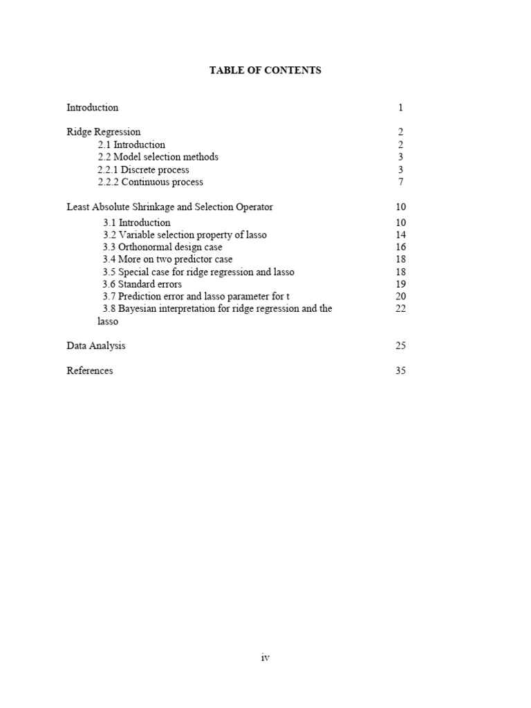 Ridge Regression and Lasso Estimators For Data Analysis - 1749804481151 | PDF | Regression ...