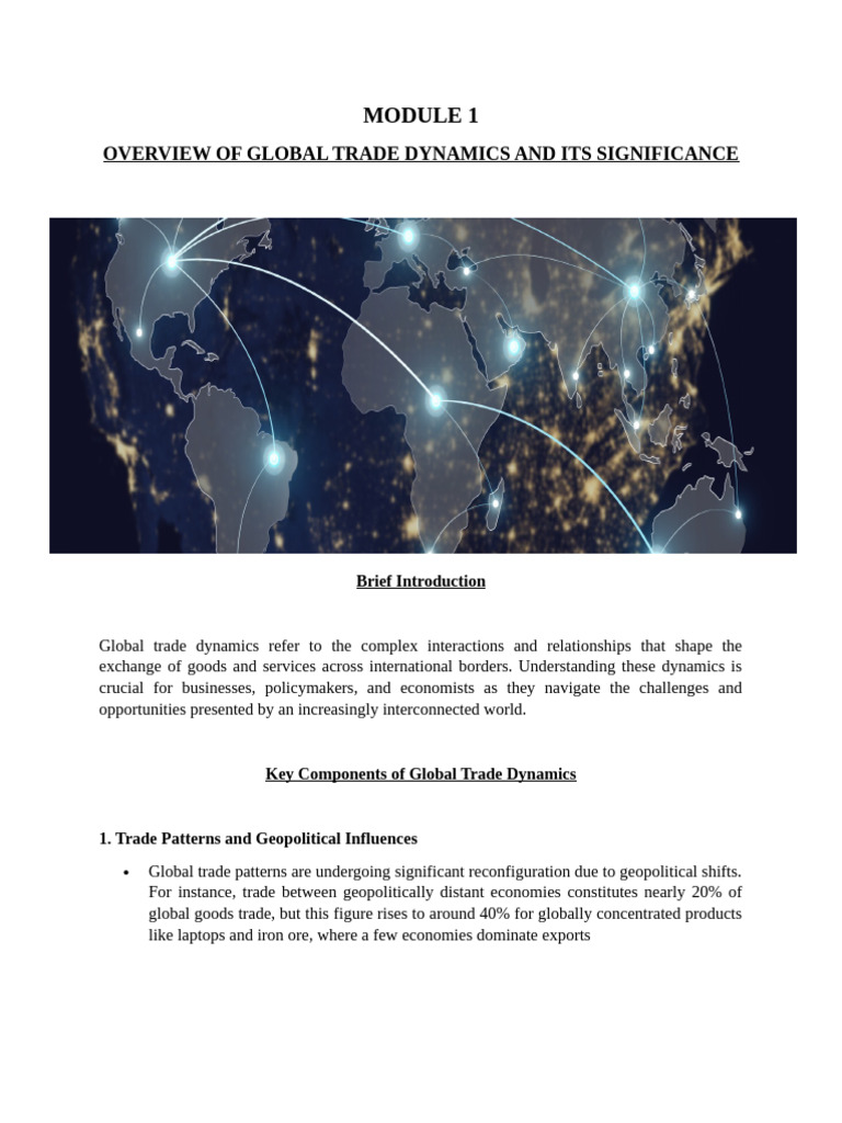 MODULE 1 - International Business2025 | PDF | International Trade | Trade