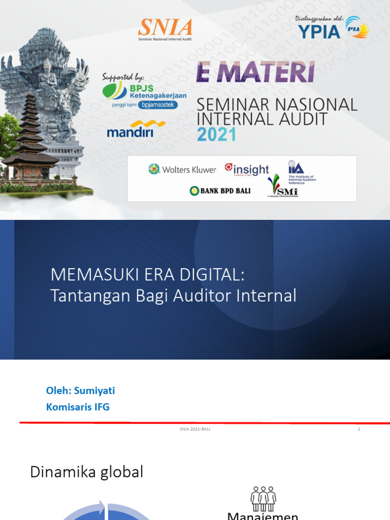 MEMASUKI ERA DIGITAL Tantangan Bagi Internal Audit | PDF