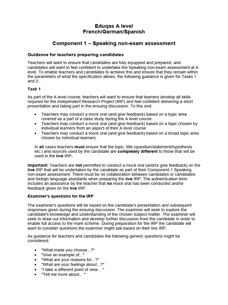 Preparing Learners For c1 A Level Eduqas | PDF | Education Theory ...