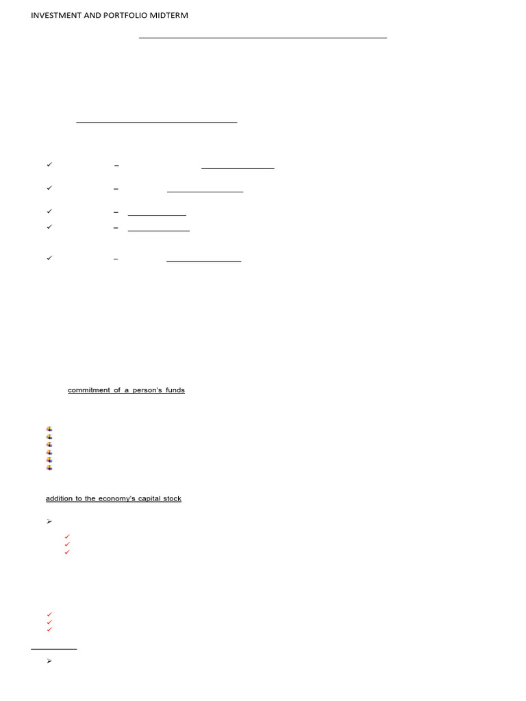 Midterm Ip | PDF | Investing | Financial Risk