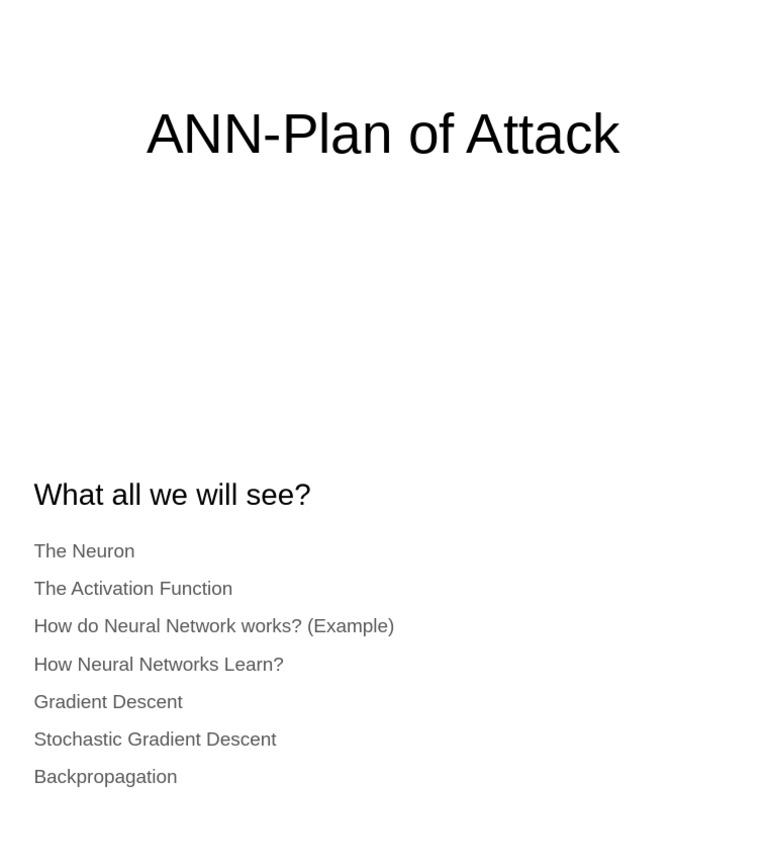 ANN-Plan of Attack | PDF