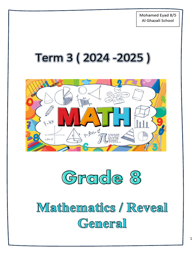 EOT3 2025 Coverage Grade8 1 | PDF | Sphere | Euclidean Geometry