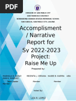 Accomplishment Report Template | PDF