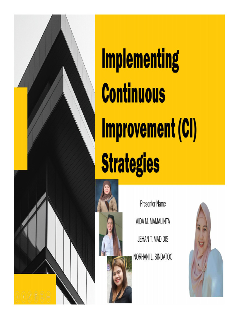 Implementing Continuous Improvement | PDF | Business