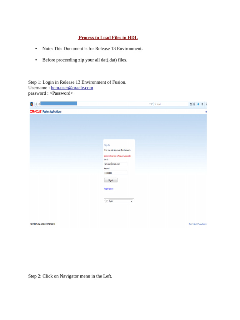 Guide Lines To Load Files Into HDLfor R13 Env 01 | PDF