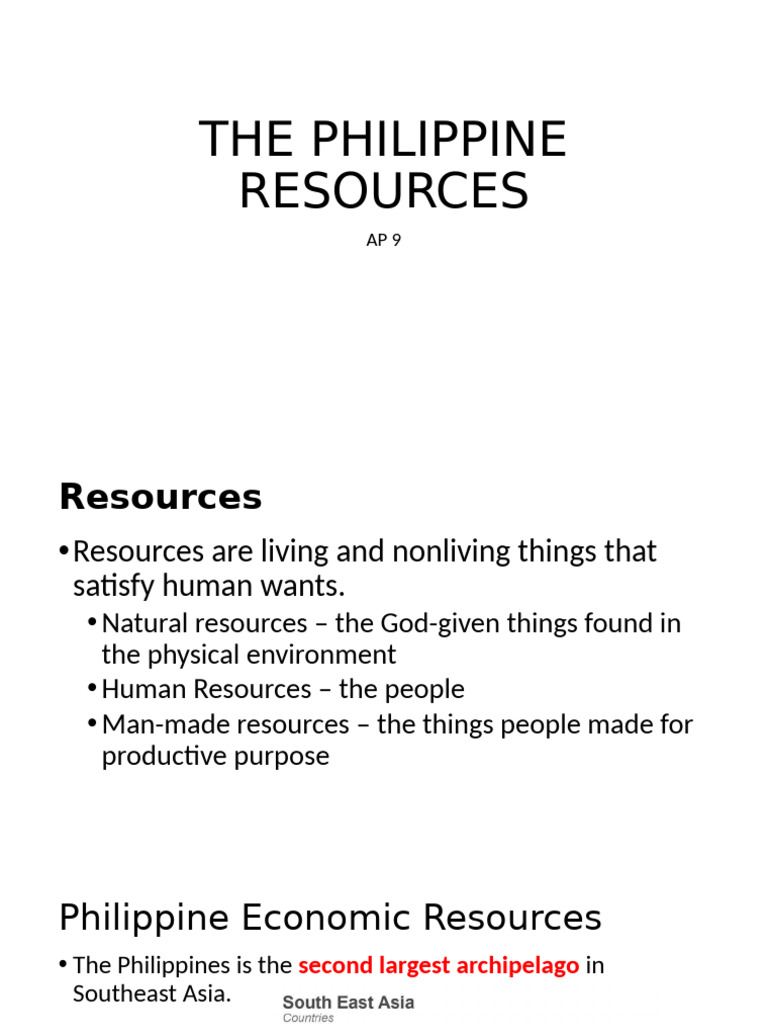 The Philippine Resources | PDF