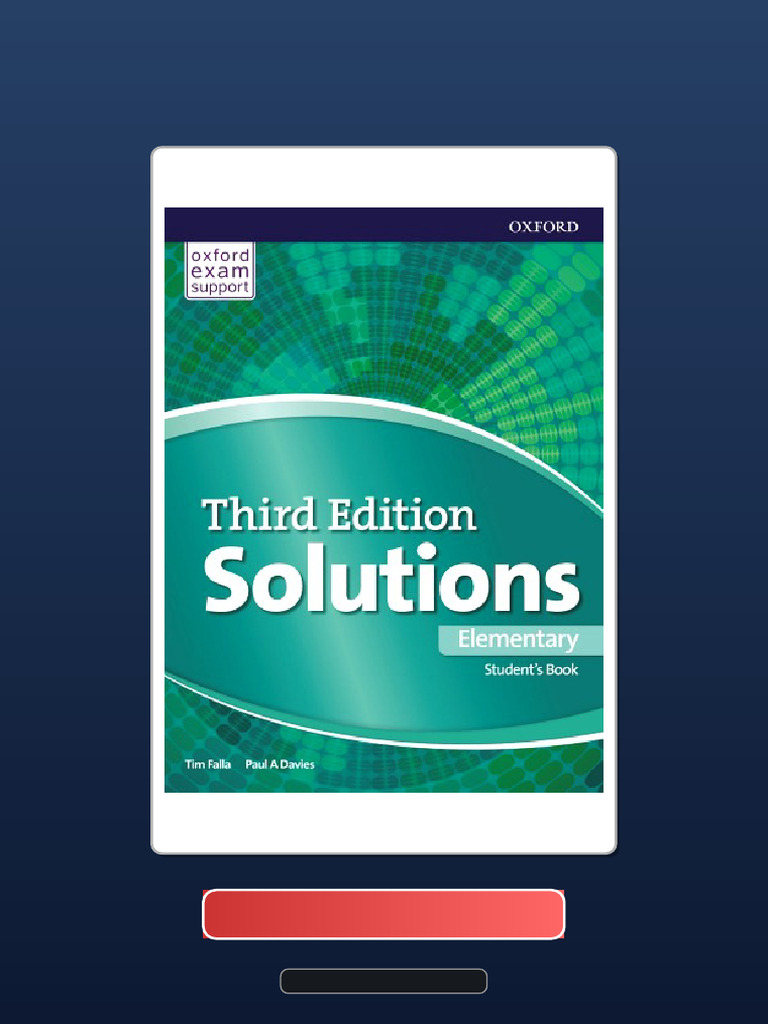 Complete Bundle Solutions Elementary Students Book 3rd Edition Tim ...