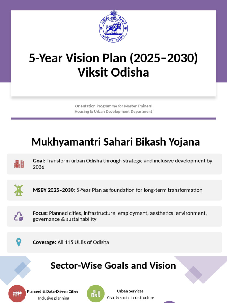 5 Year Vision Plan - MSBY by Rabindra Sir | PDF | Infrastructure ...