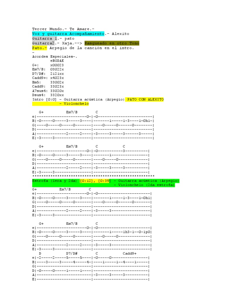 Tercer Mundo - Siempre Te Amare | PDF