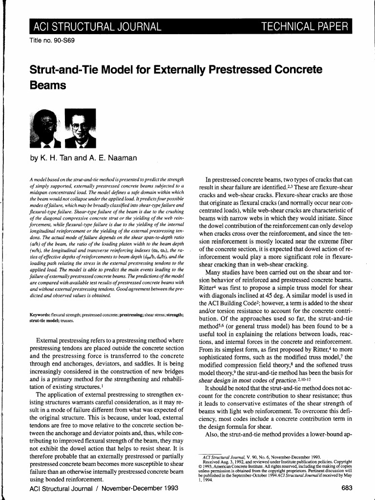 Strut-and-Tie Model for Prestressed Beams | PDF | Beam (Structure ...