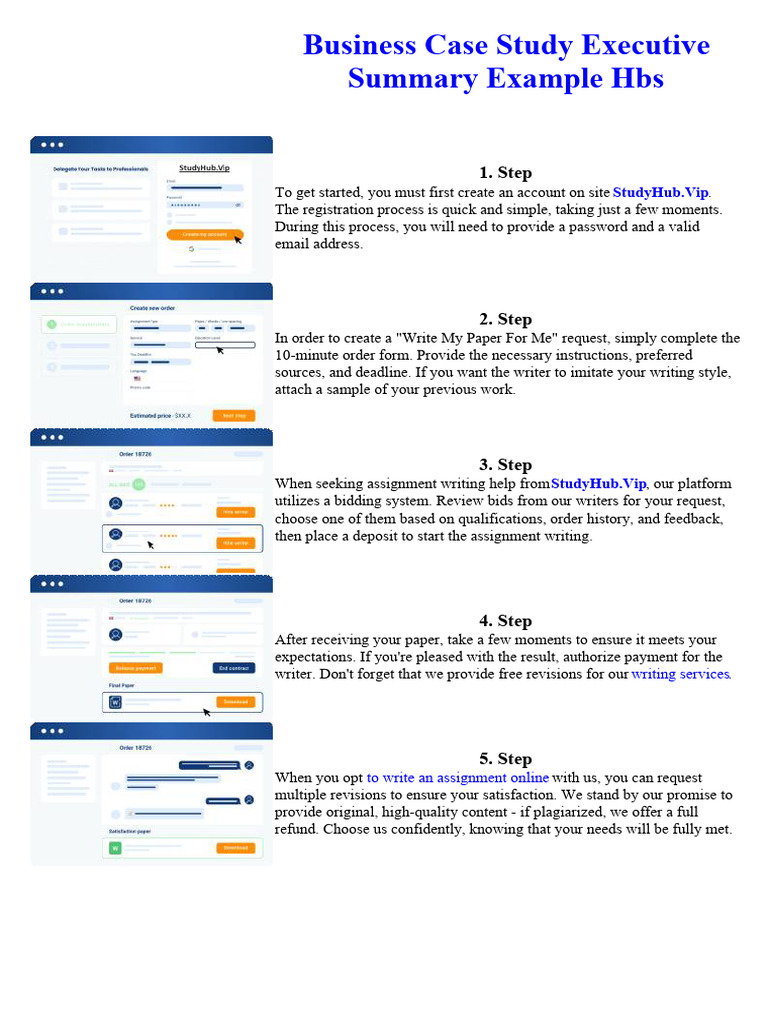 Business Case Study Executive Summary Example Hbs | PDF | Cocaine | Apa ...