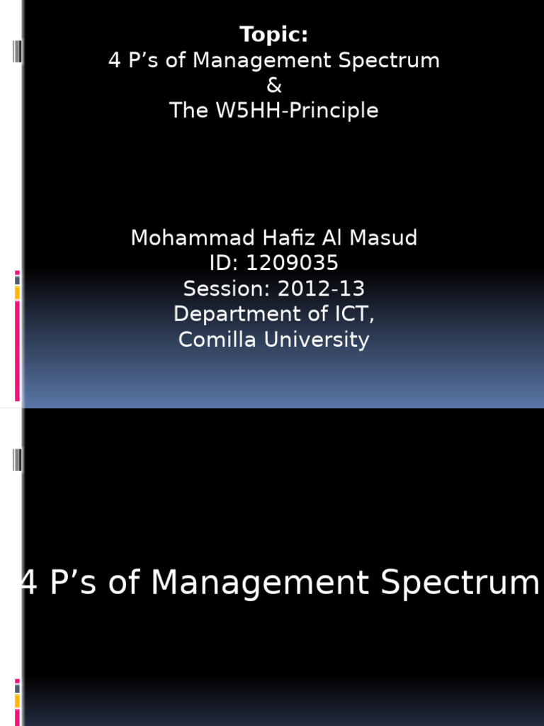 4 P's in Software Project Management | PDF | Software | Business