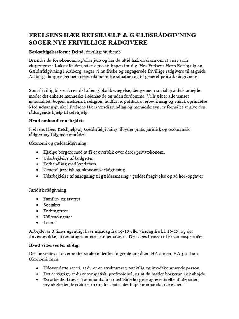 Jobopslag | PDF