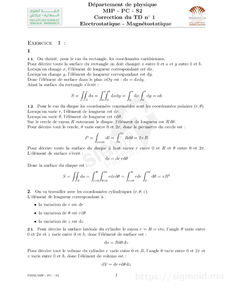 Corr TD 1 2024 | PDF