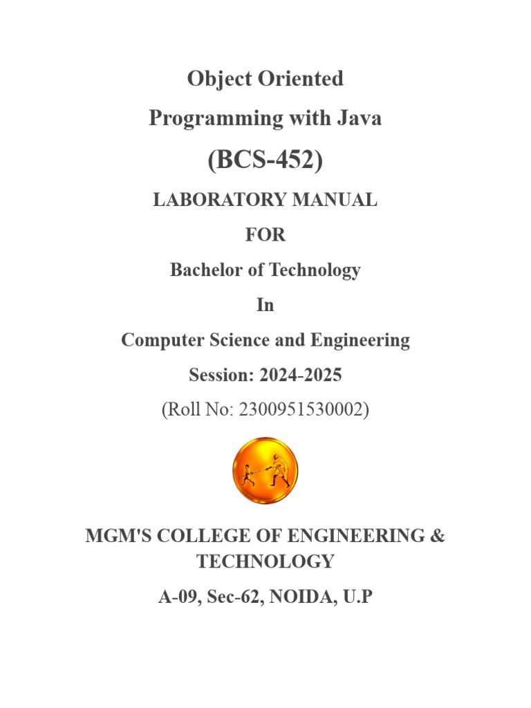 Java Lab Manual-3 | PDF
