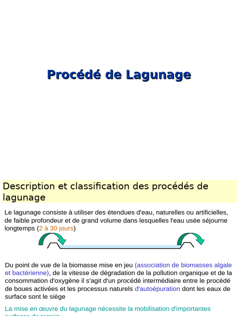 traitement des eaux usées par Lagunage | PDF