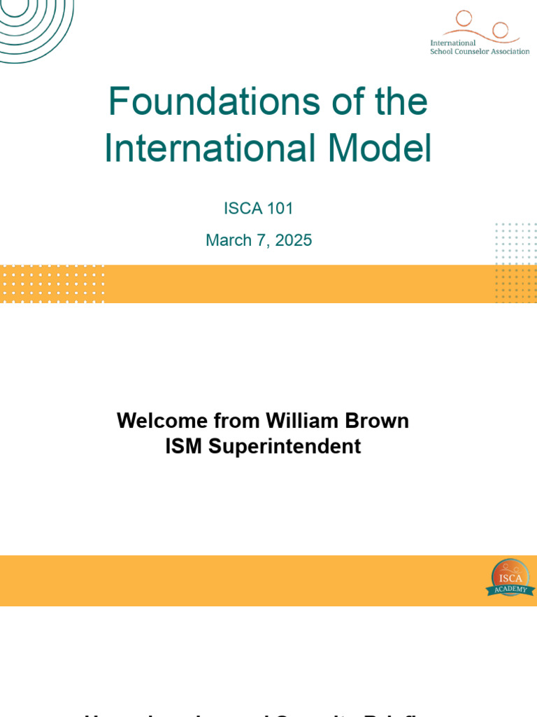 International Model for School Counseling | PDF | School Counselor ...