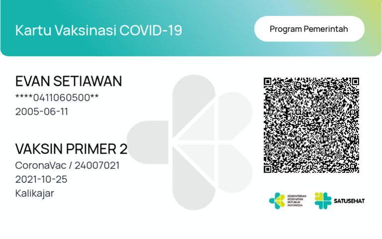 Vaccine Certificate Dose 2 Evan Setiawan 968 | PDF
