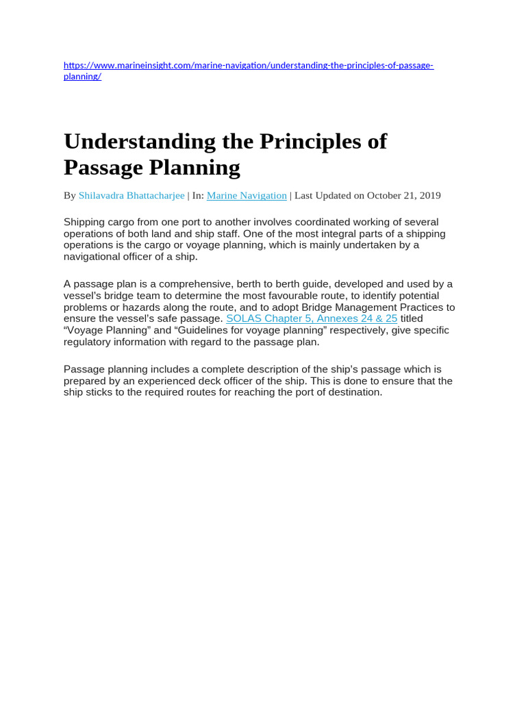Principles of Marine Passage Planning | PDF | Navigation | Ships