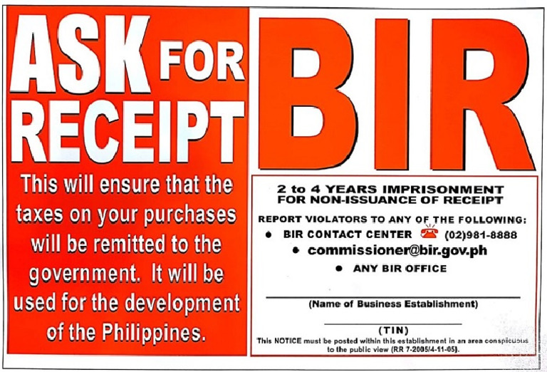 Bir Receipt | PDF