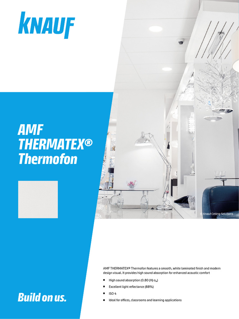AMF THERMATEX Thermofon Datasheet | PDF | Classical Mechanics | Acoustics