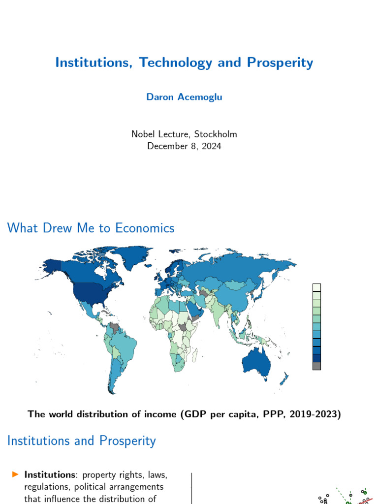 Institutions, Technology and Prosperity Daron Acemoglu | PDF | Economics | Economies