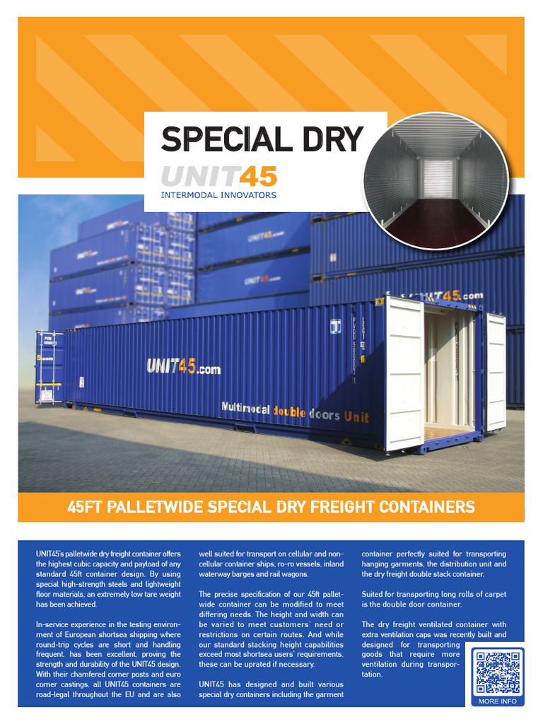 Sheet UNIT45 Special Dry 2024 | PDF | Cargo | Shipping
