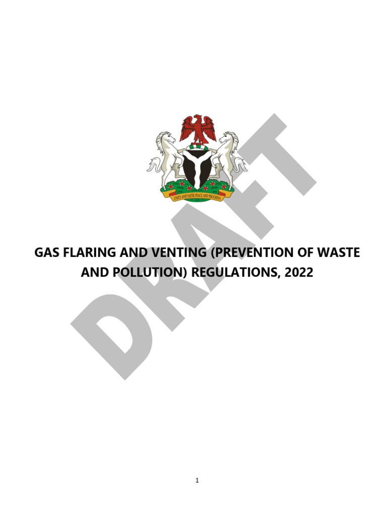 Gas Flaring and Venting Regulations 2022 D | PDF | Natural Gas | Petroleum