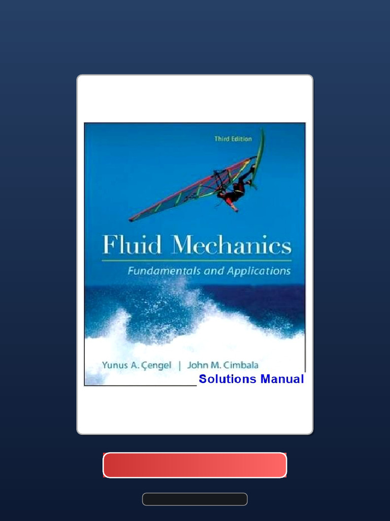 Complete Bundle Fluid Mechanics Fundamentals and Applications 3rd Edition Cengel | PDF | Fluid ...