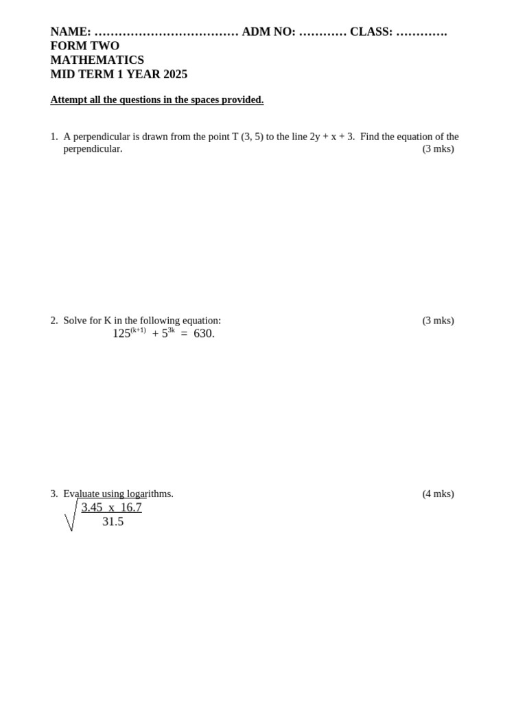 Shopitemfiles MATHS F2 QS | PDF | Mathematics | Elementary Mathematics